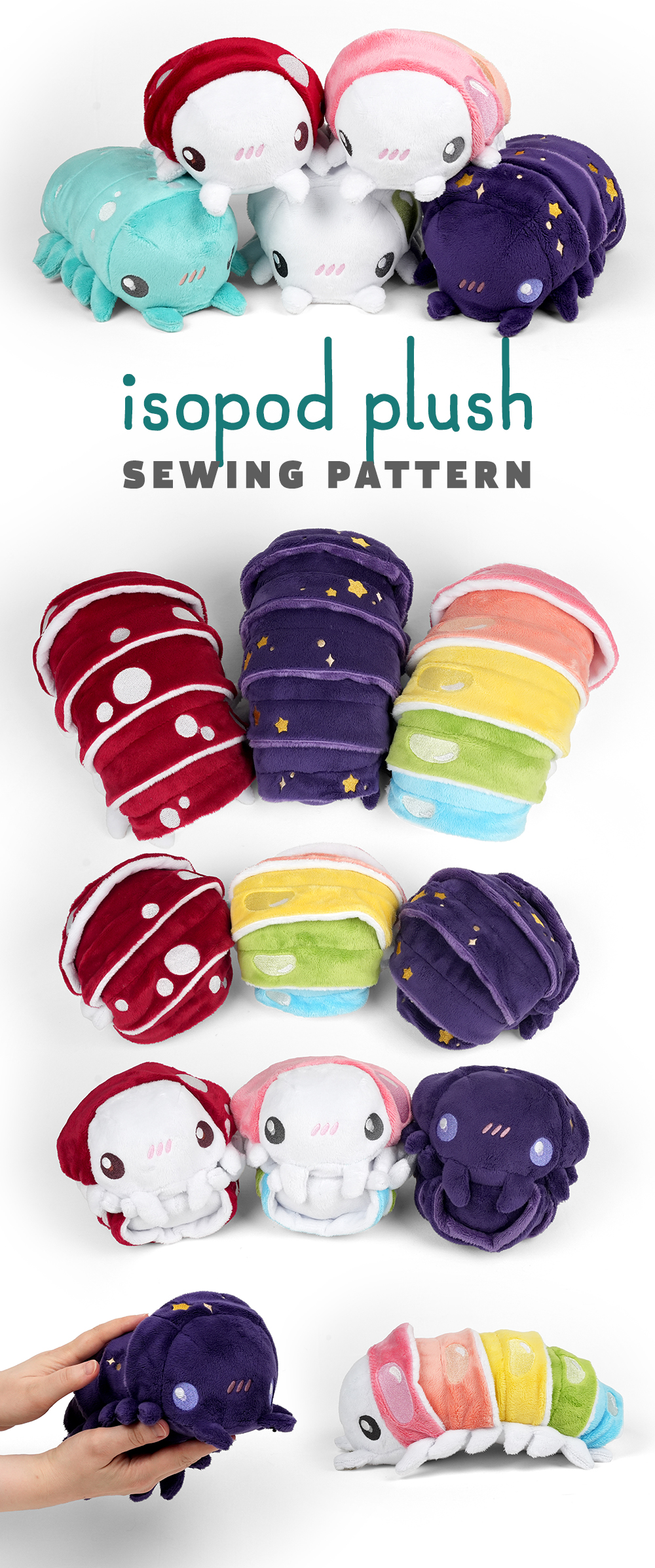 Isopod Plush Sewing Pattern – Sew Desu Ne?