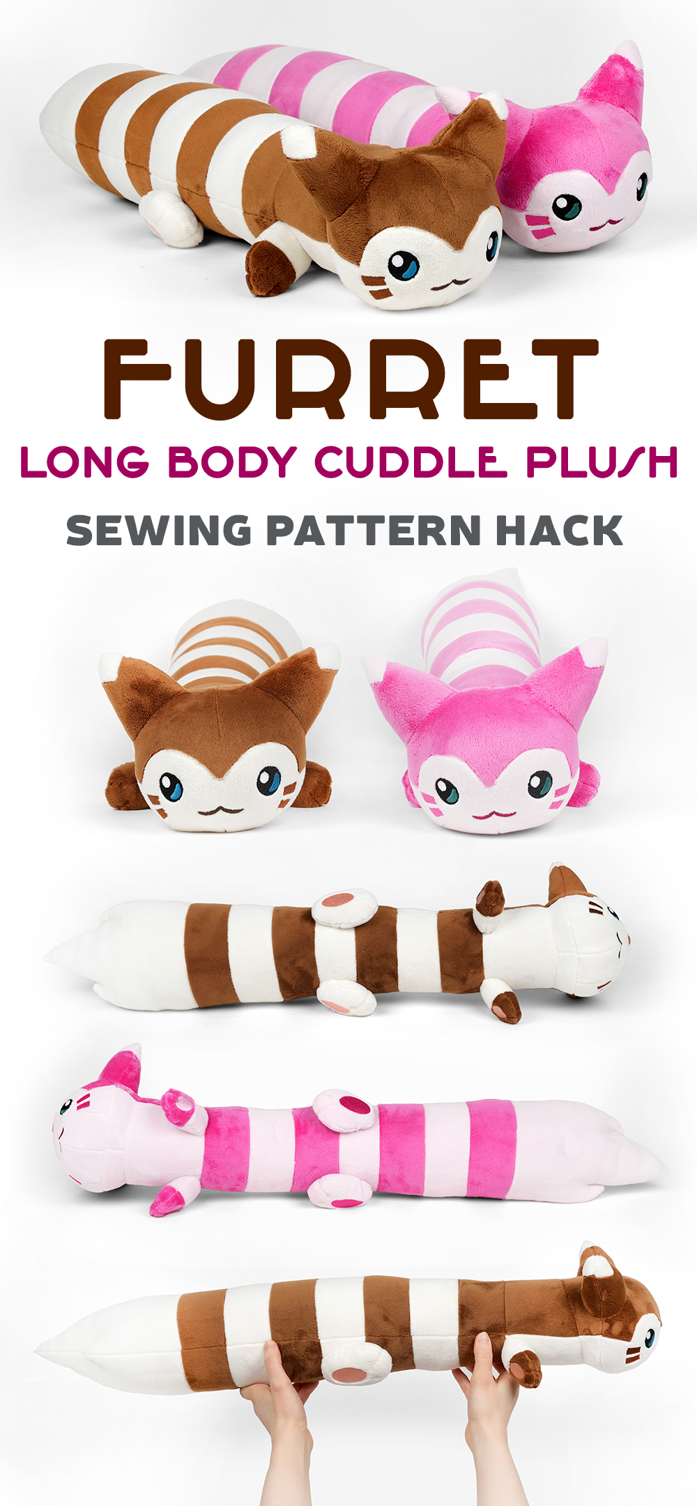 Furret Plush Pattern Hack – Sew Desu Ne?